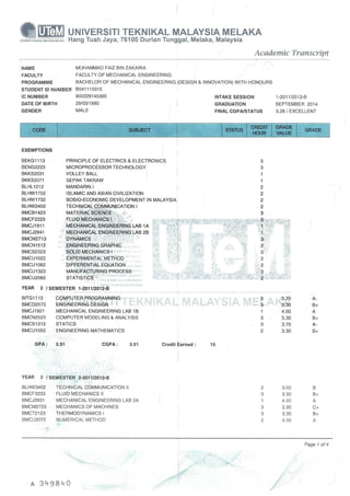 Degree Transcript | PDF