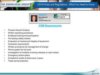Barnett 4-21-15 Chemical Facilities Practice - OSHA Rules and ...