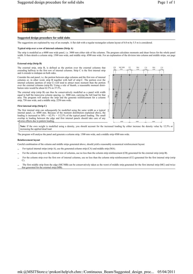 89505650 concrete-beam-and-slab-design-using-prokon | PDF