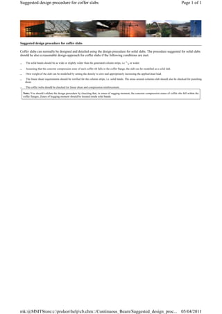 89505650 concrete-beam-and-slab-design-using-prokon | PDF