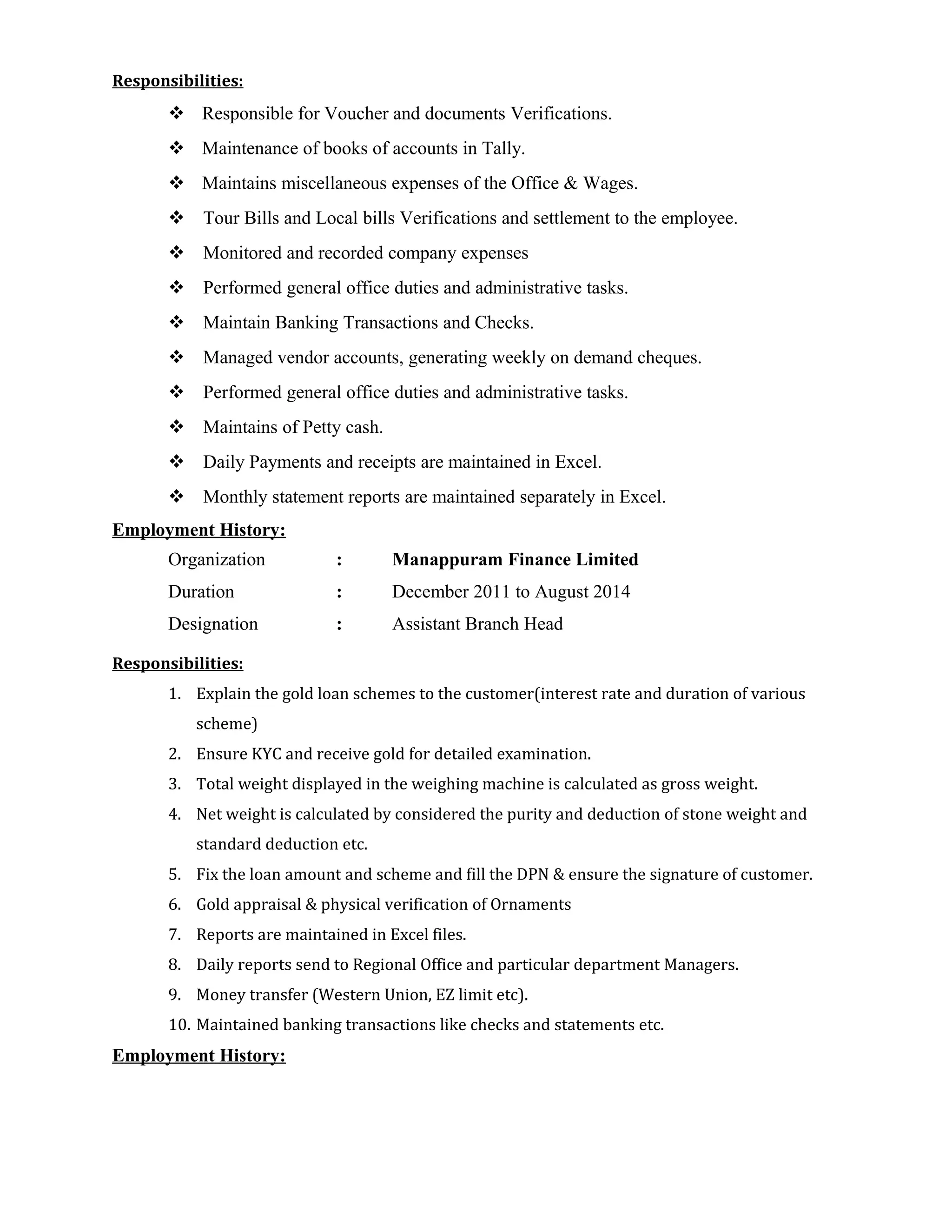 Sap Fresher CV | DOC | Business Accounting & Finance | Business