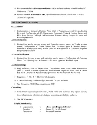 Sap Fresher CV | DOC