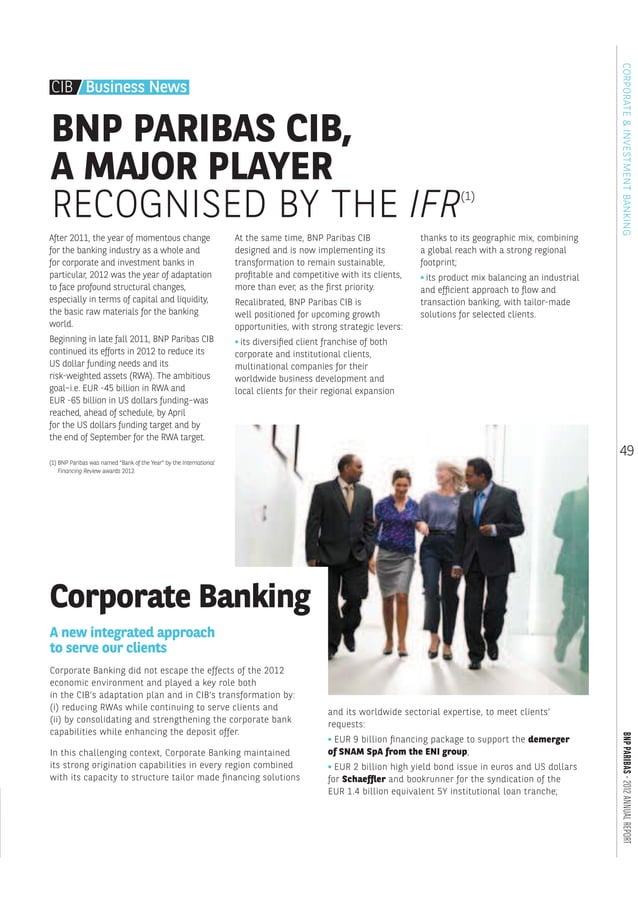 2012 CIB BNPP Annual report | PDF