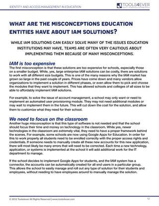 Identity and Access Management in Education - Common Issues and How to Mitigate Them | PDF | IT ...