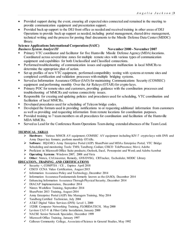 resume - Angelia Jackson aoJAN17 | PDF