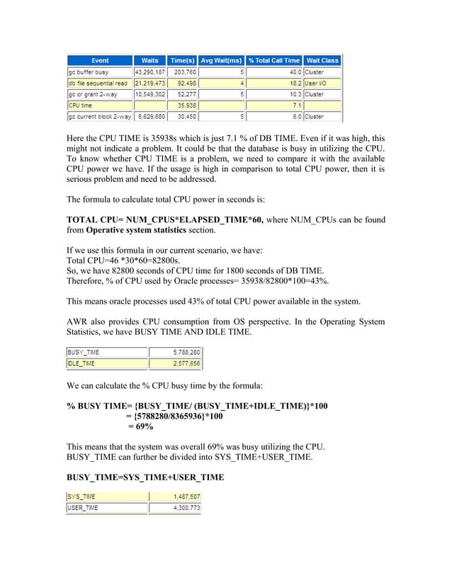 AWR reports-Measuring CPU | PDF AWR reports-Measuring CPU | PDF