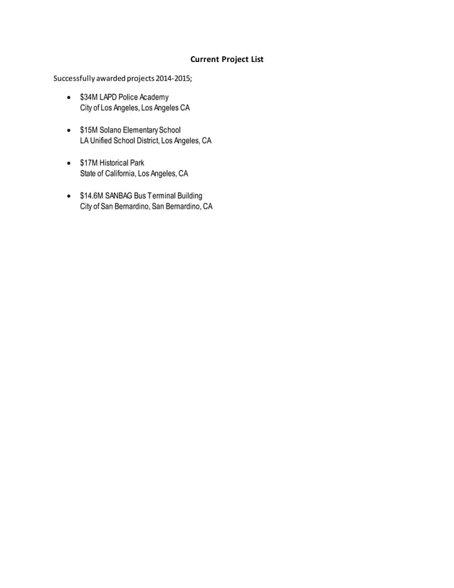 Current Project List | PDF