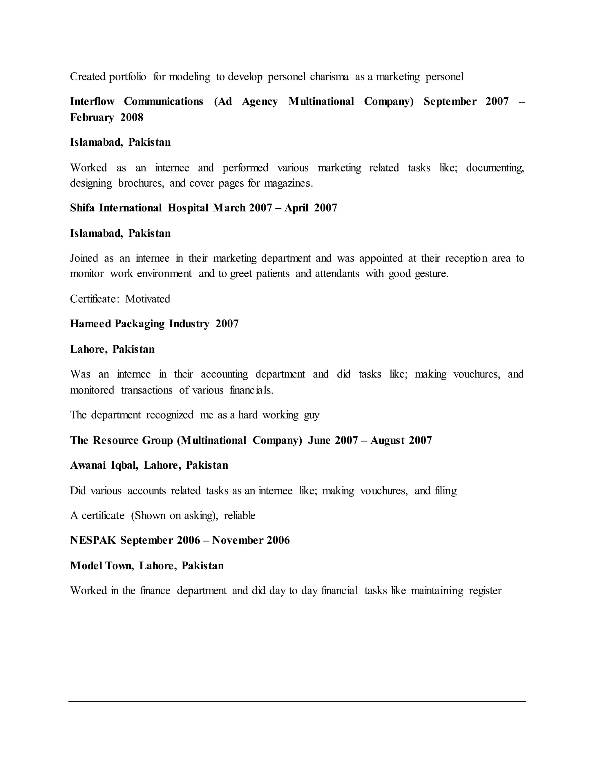 Waleed CV Novemebr 2016 | DOCX