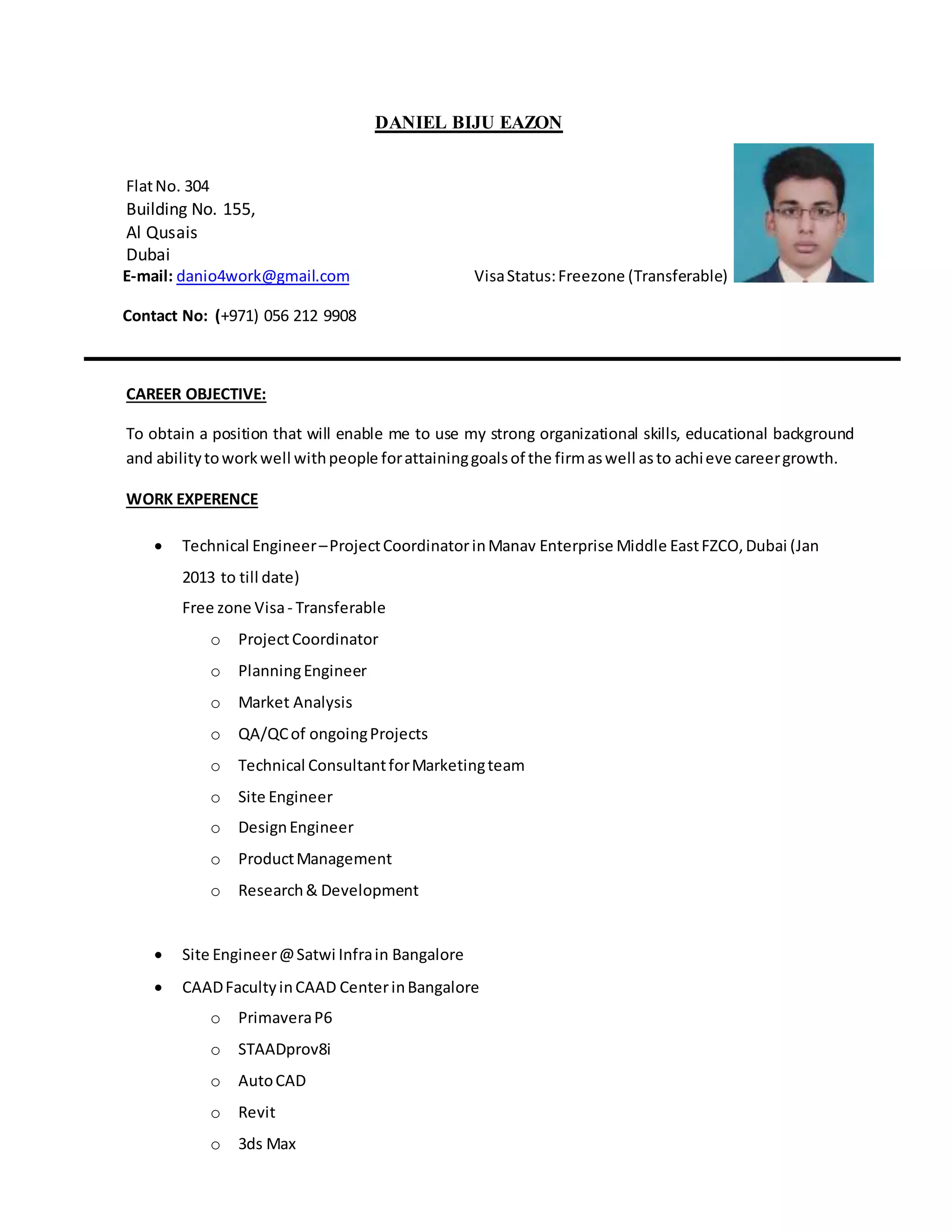 Daniel Resume | DOCX