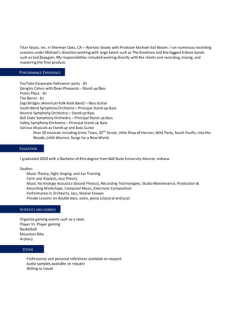 Tim R Johnson Resume | PDF