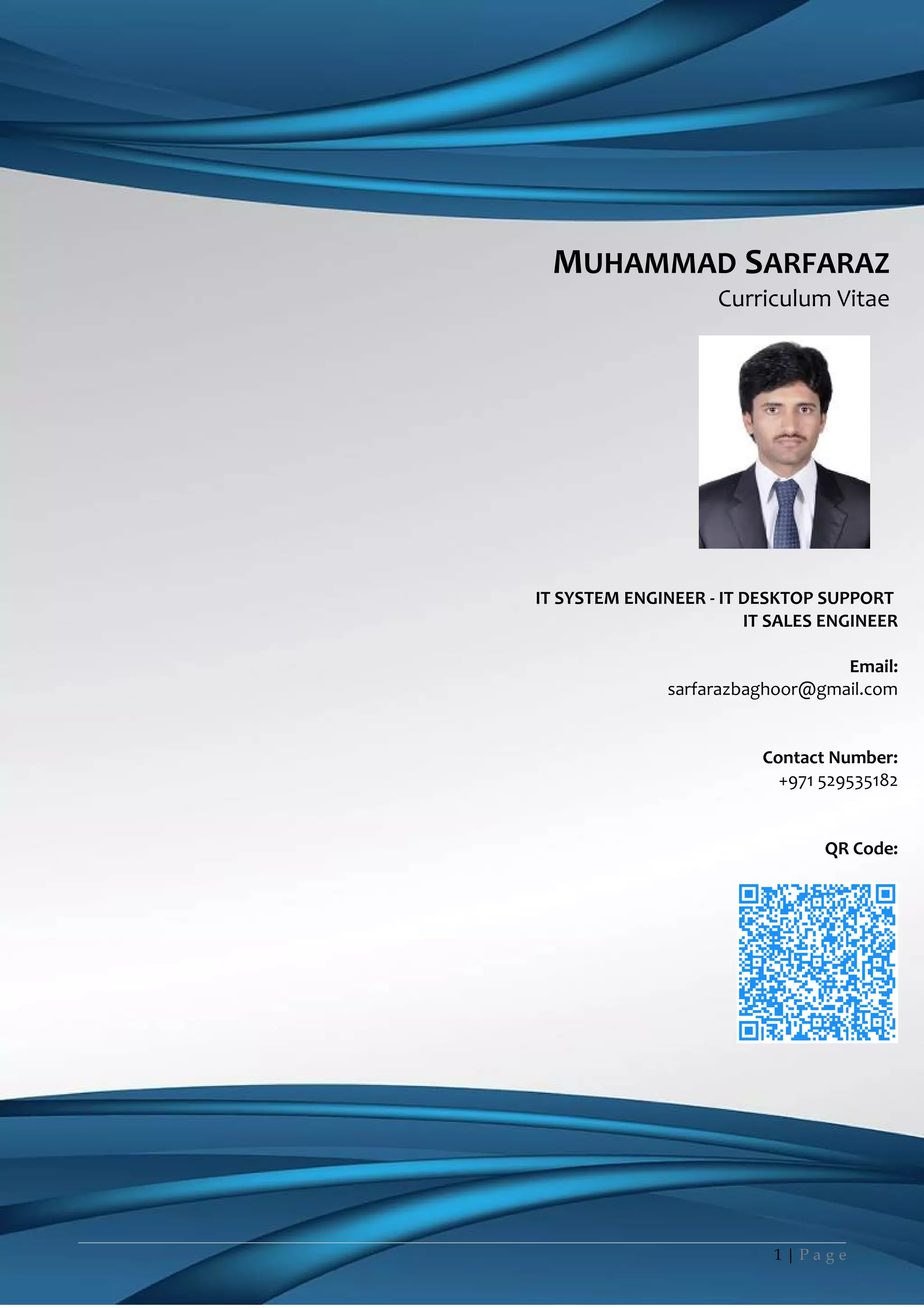 Muhammad Sarfaraz CV | PDF