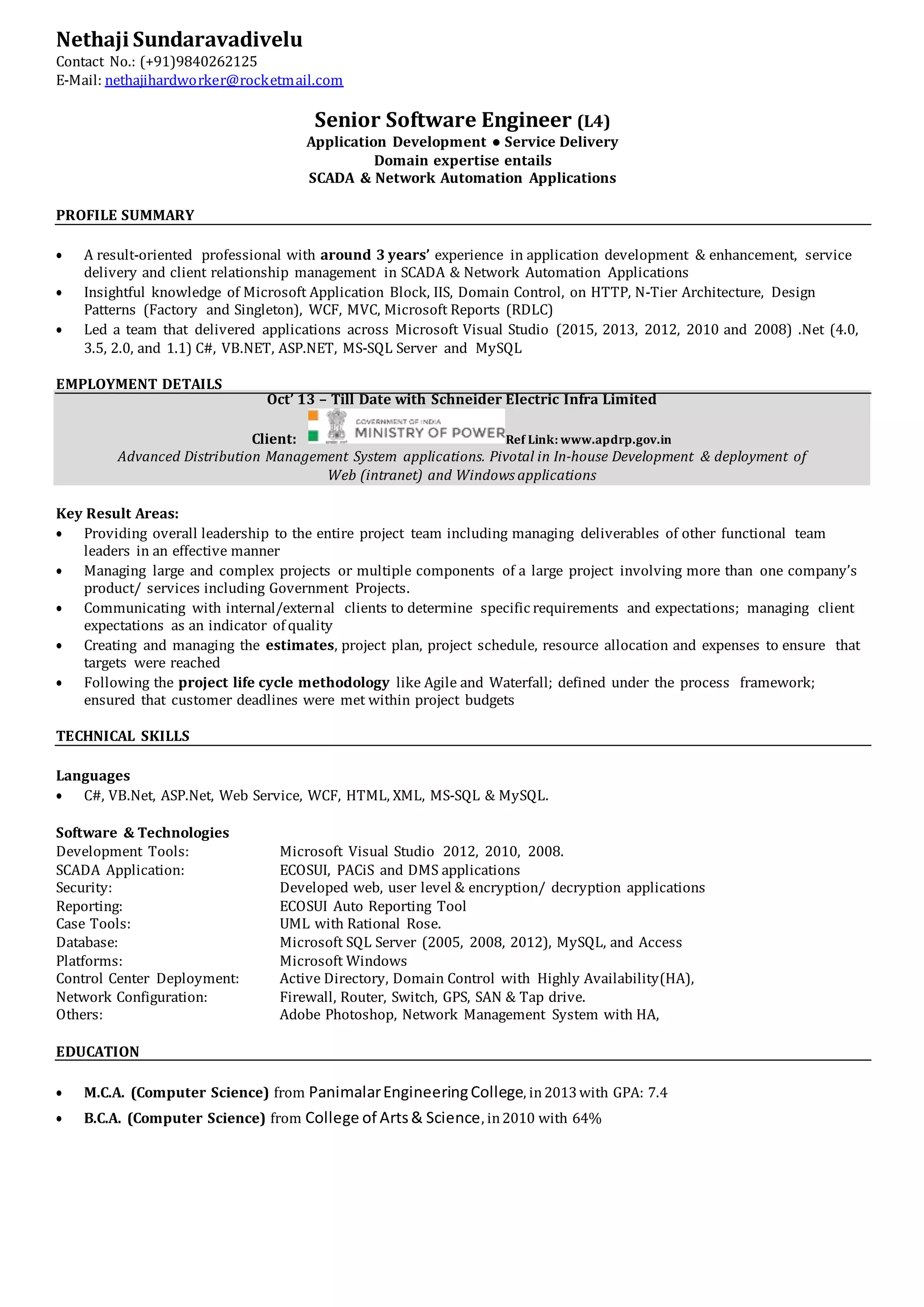 Nethaji Resume | DOCX