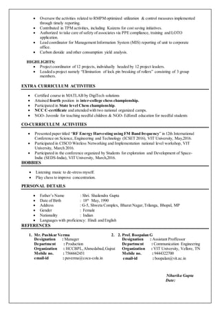 Niharika Resume | DOCX