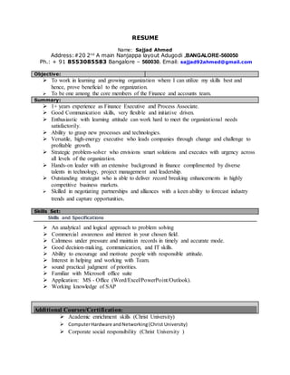 sajjad new resume | PDF