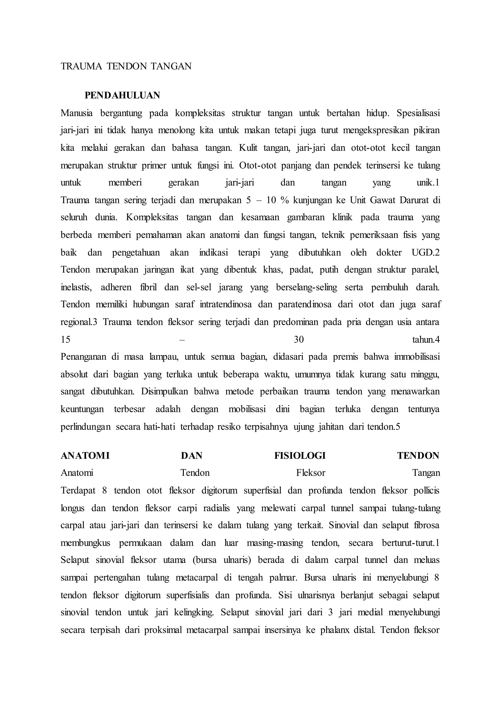 89754754 trauma-tendon-tangan | DOCX