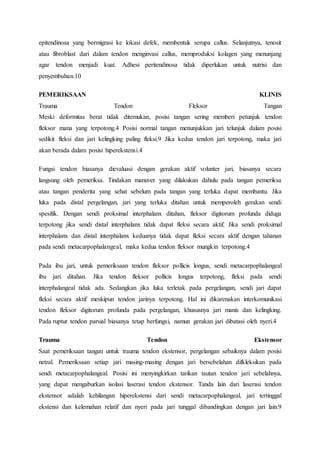 89754754 trauma-tendon-tangan | DOCX