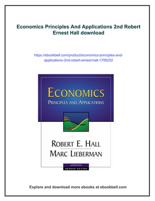 Economics Principles And Applications 2nd Robert Ernest Hall | PDF