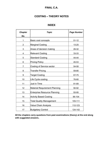 ca_final_full_costing_notes | PDF