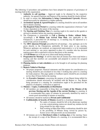 Managing Meetings | PDF