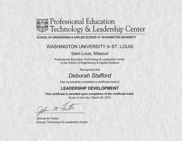 Leadership Development Certificate | PPT