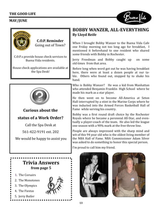 Buena Vida May June | PDF | National & Civic Holidays | Holidays