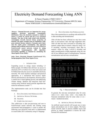 Electricity Demand Forecasting Using ANN | PDF