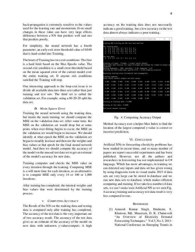 Electricity Demand Forecasting Using Ann