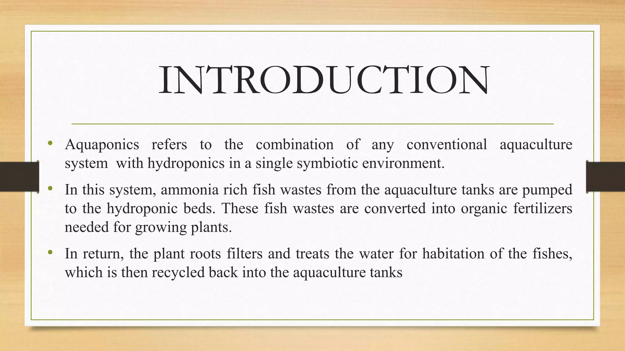 IoT enabled automatic aquaponics system | PPTX