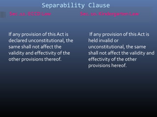 R.A. 8980 & 10157 | PPT | Daycare and Pre-School | Parenting