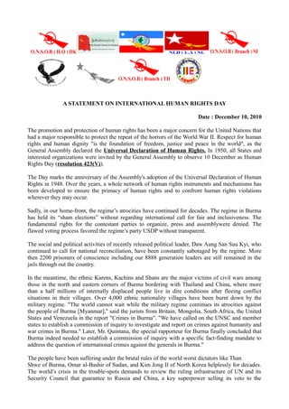 Human Rights Day | PDF