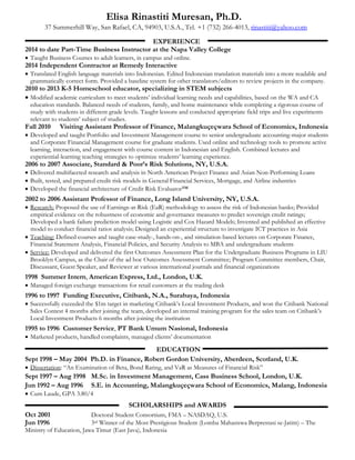 2014_ELISA_MURESAN_resume_! | PDF