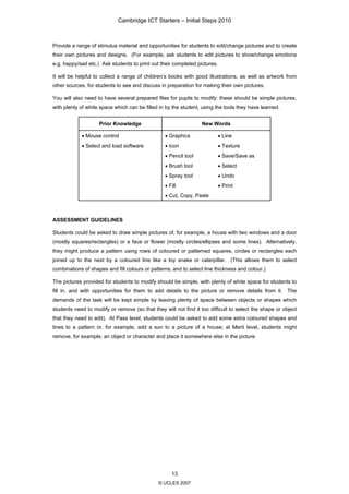 Cambridge ICT Starters | PDF