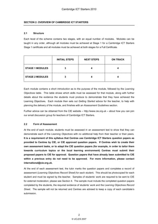 Cambridge ICT Starters | PDF