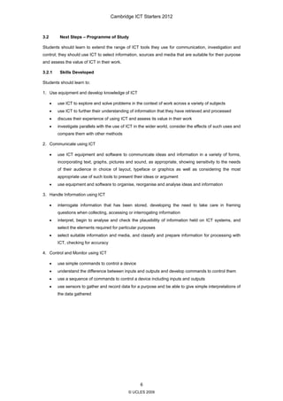 Cambridge ICT Starters | PDF