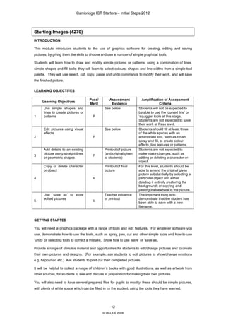 Cambridge ICT Starters | PDF