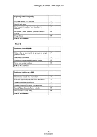 Cambridge ICT Starters | PDF