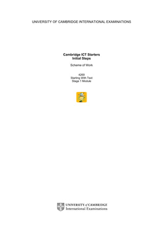 Cambridge ICT Starters | PDF