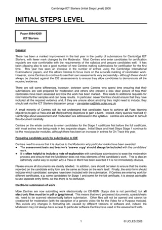 Cambridge ICT Starters | PDF