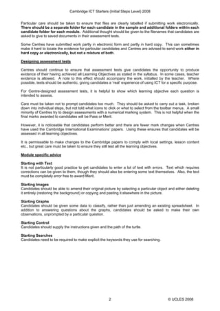 Cambridge ICT Starters | PDF