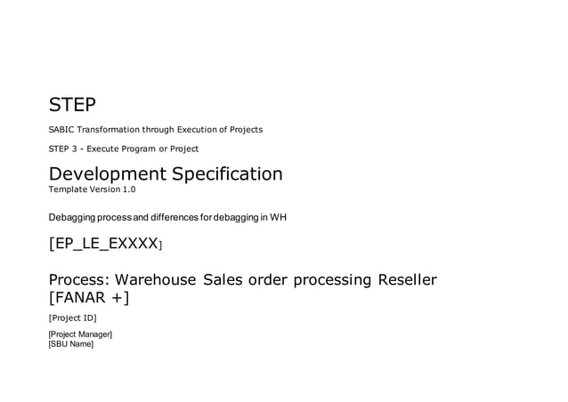 EP_LE_E2611_Debagging Process And Differences for Debagging WH | DOCX