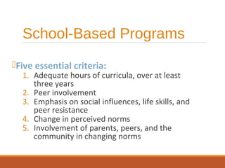 Prevention of Drug Abuse | PPT