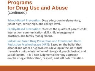 Prevention of Drug Abuse | PPT