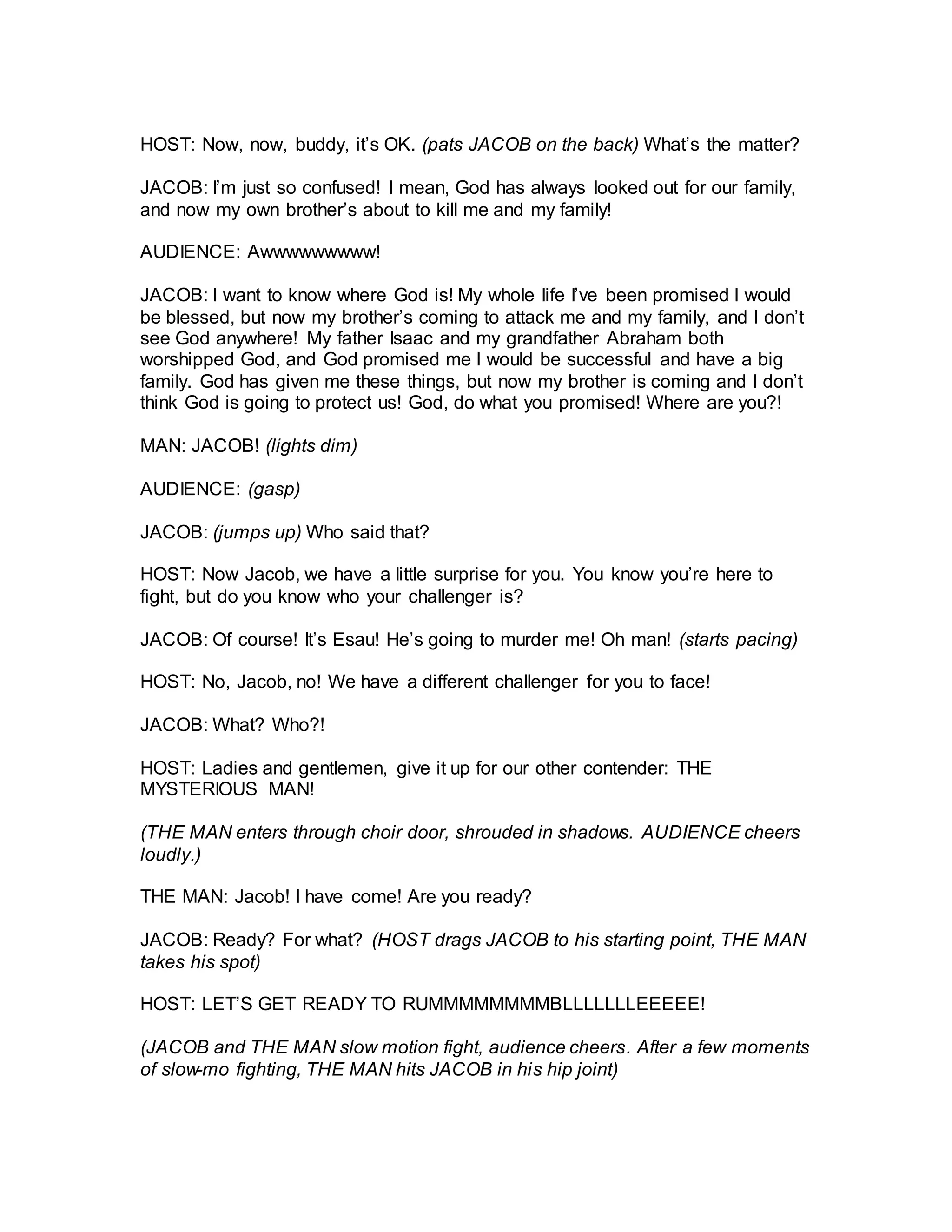 wrestle script1 | PDF