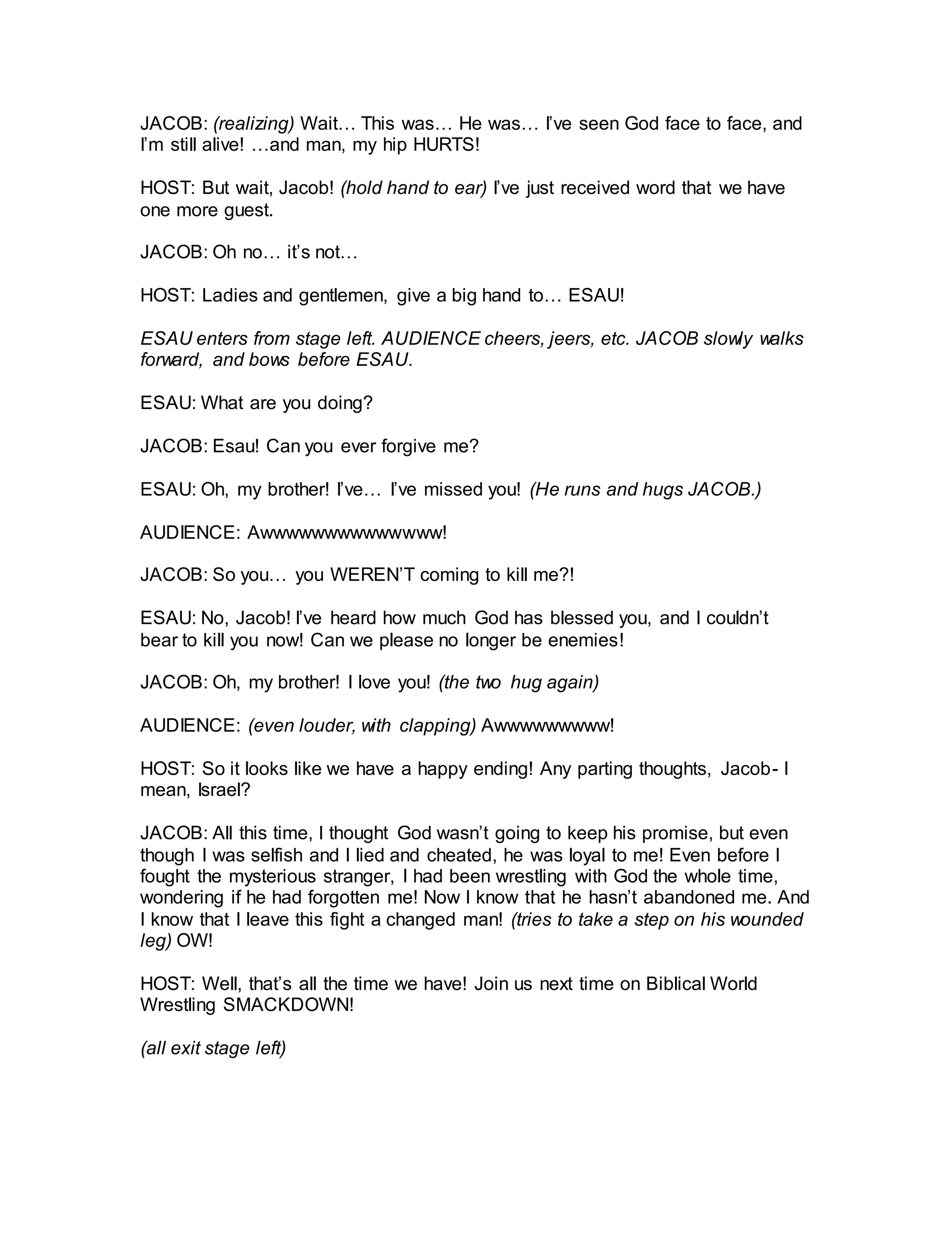 wrestle script1 | PDF