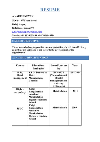 karthikeyan CV | DOCX