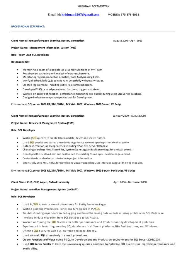 Krishnan Sql Developer Pdf 