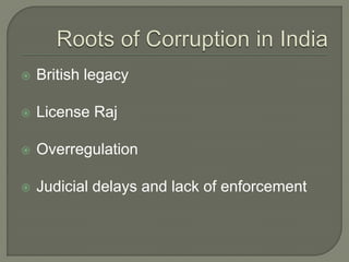 Presentation_corruption risks in India | PPT