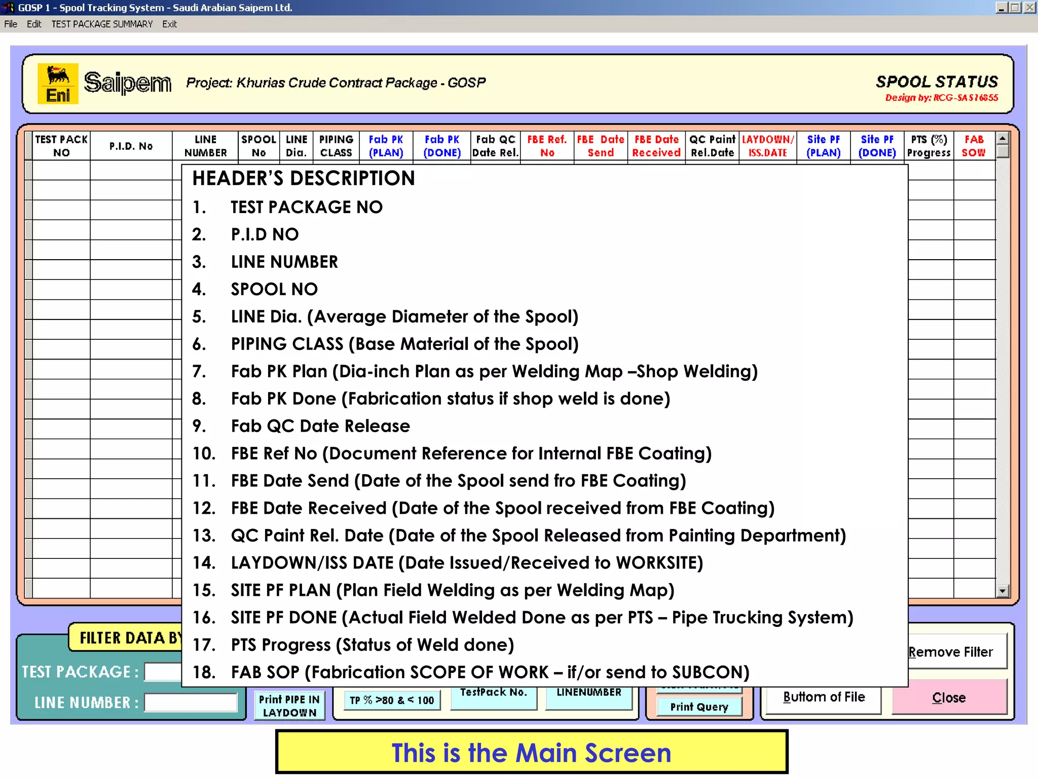 SPOOL TRACKING SYSTEM | PPT