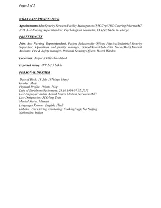 CV | DOCX | Healthcare Industry | Industries