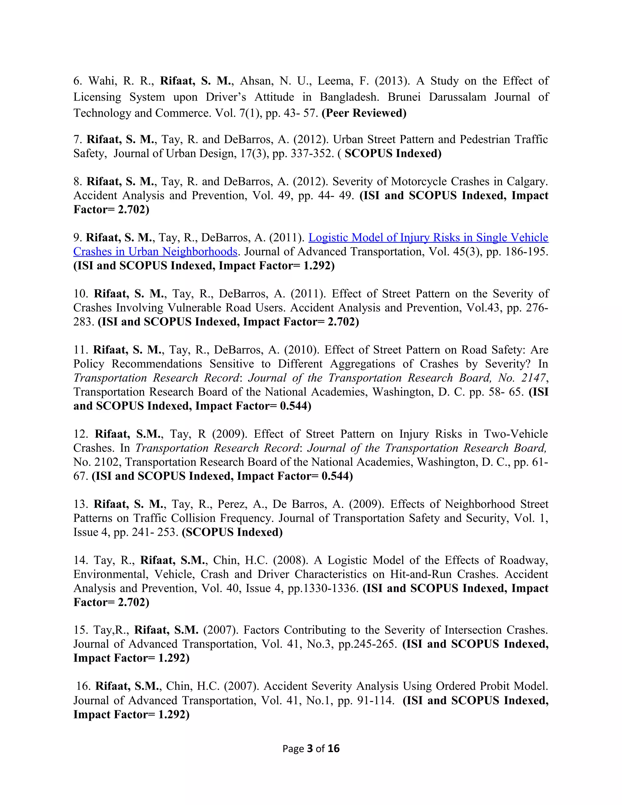 Final Revised Curriculum Vitae_Shakil Rifaat(2016)_last version | DOC